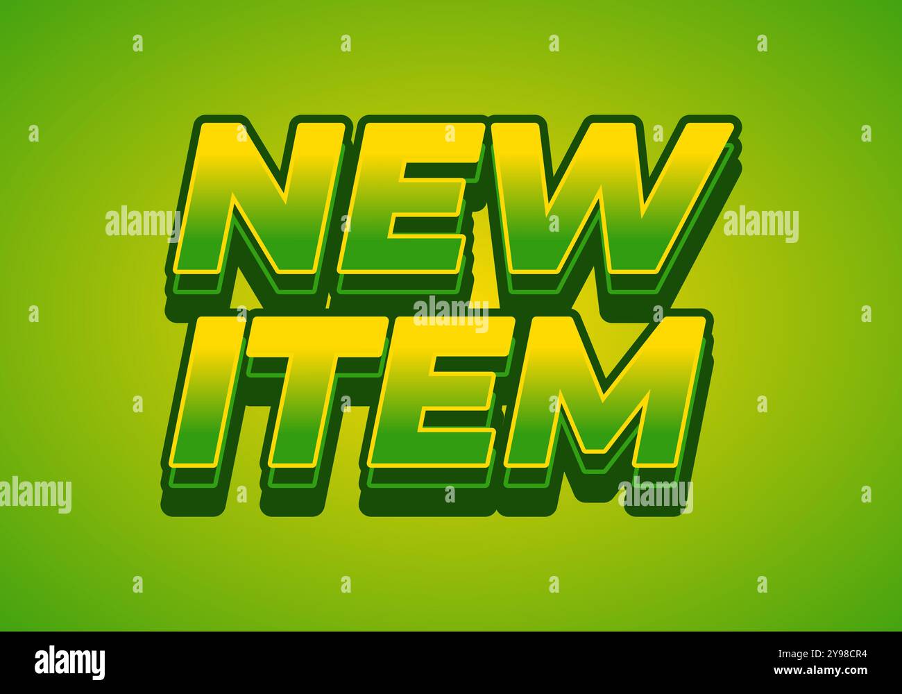 New item. Text effect design in 3D style for print ad purpose Stock ...