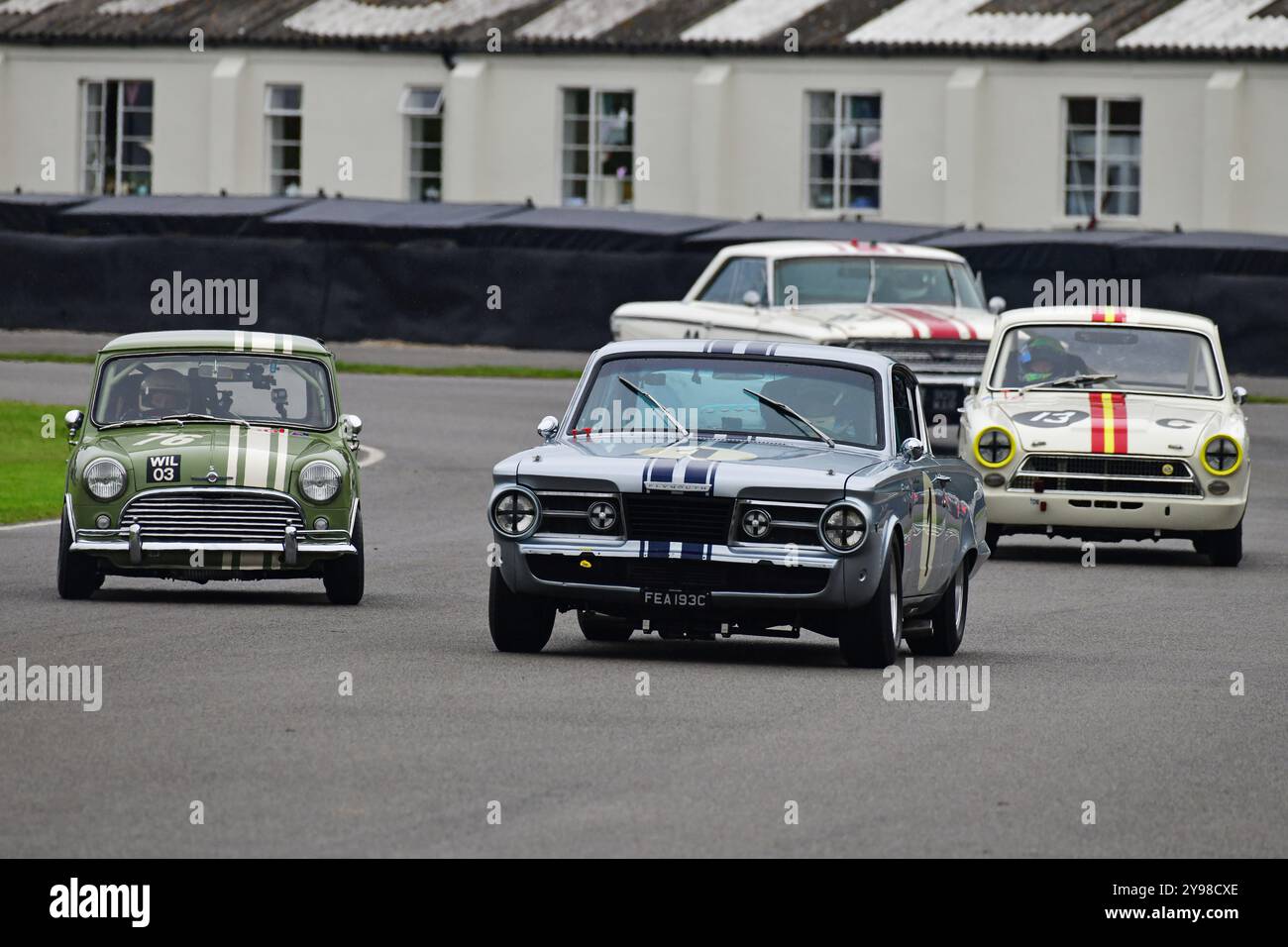 Jake Hill, Plymouth Barracuda, Alex Brundle, Morris Mini Cooper S, St ...