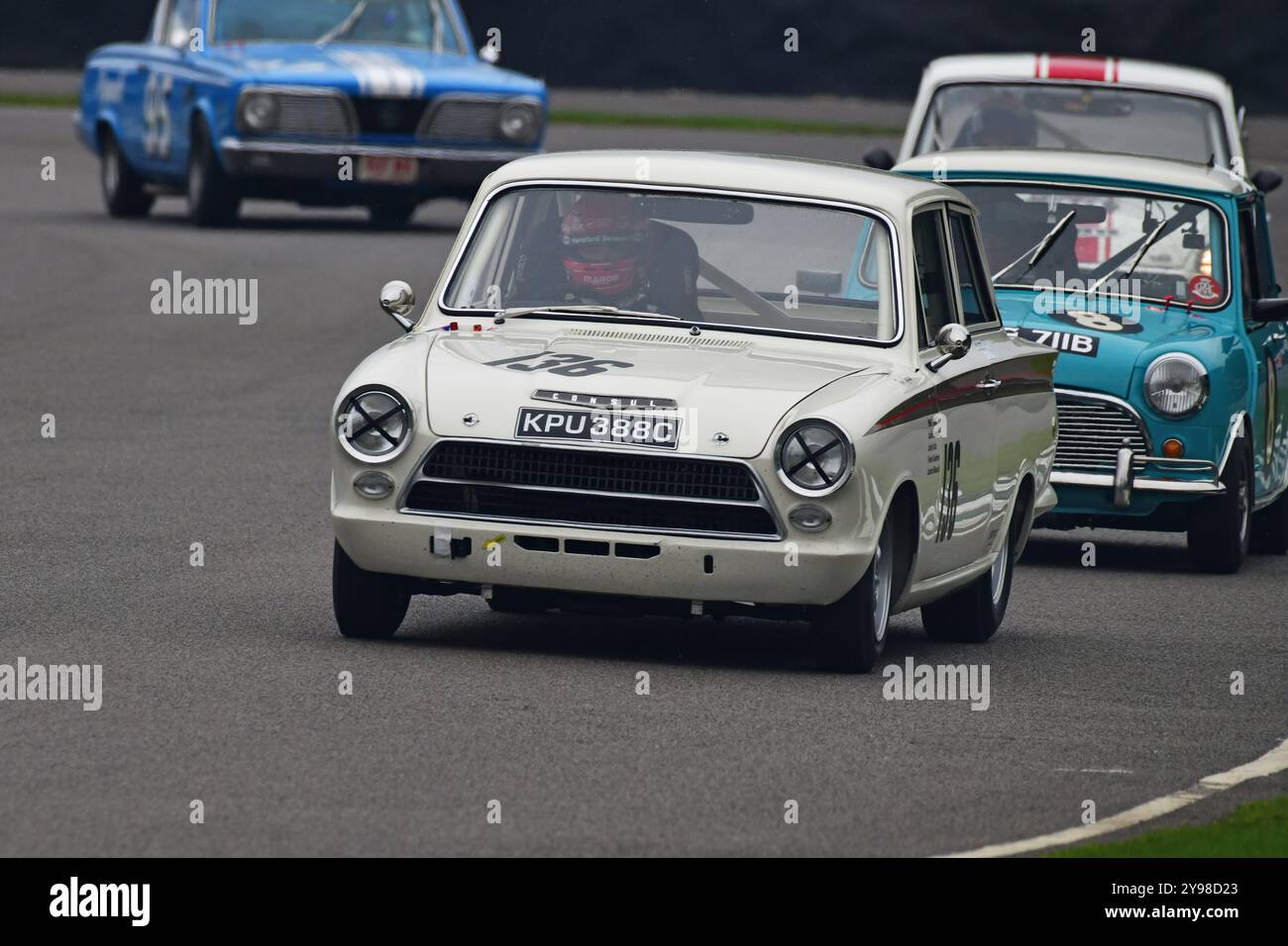 Tom Ingram, Ford Lotus Cortina Mk1, Alex Buncombe, Austin Mini Cooper S ...