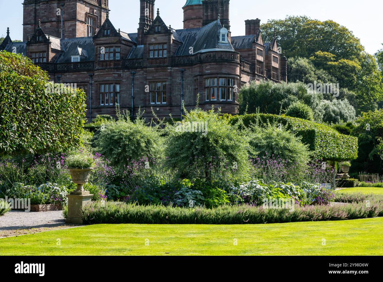 Holker Hall and Gardens, Grange-over-Sands, Cumbria, England Stock ...