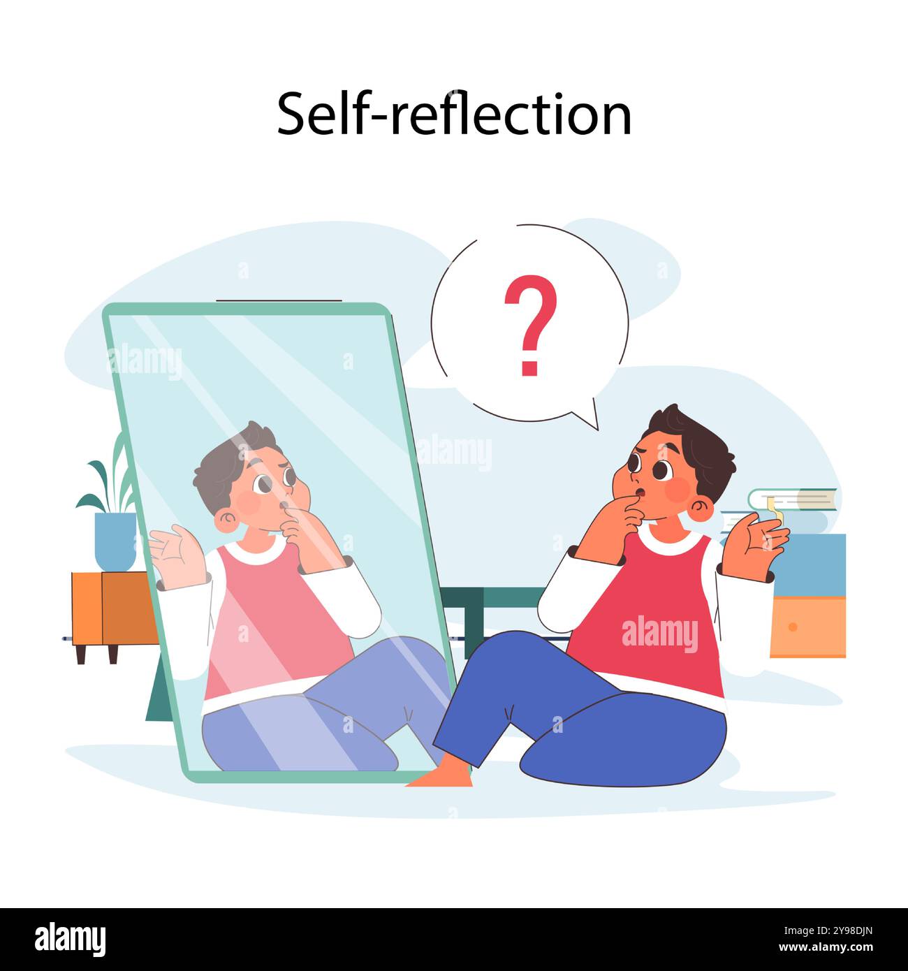 Introverted child. Antisocial kid who prefers to spend time alone and ...