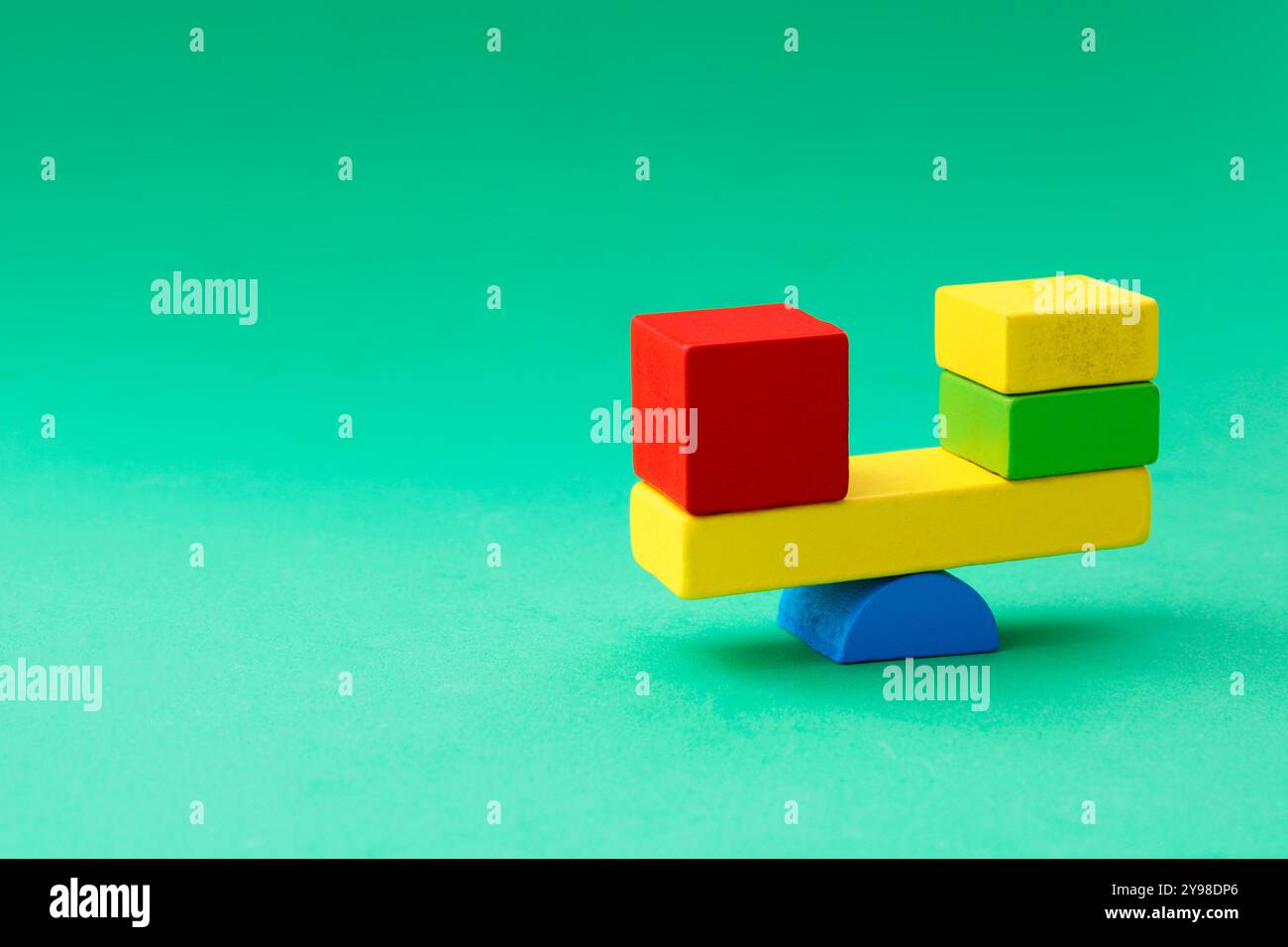Different geometric figures in balance Stock Photo - Alamy