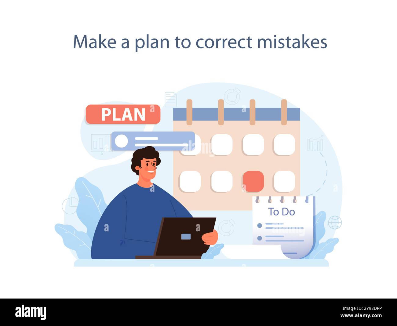 Make a plan to deal with judgement at work. Employee dealing with ...