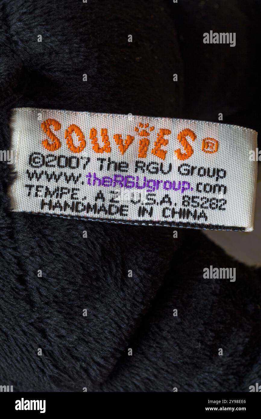 Label in soft toy hi-res stock photography and images - Alamy