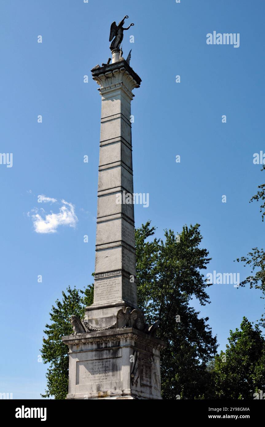 The Kentucky War Memorial, built in 1850, stands on a hill called the ...