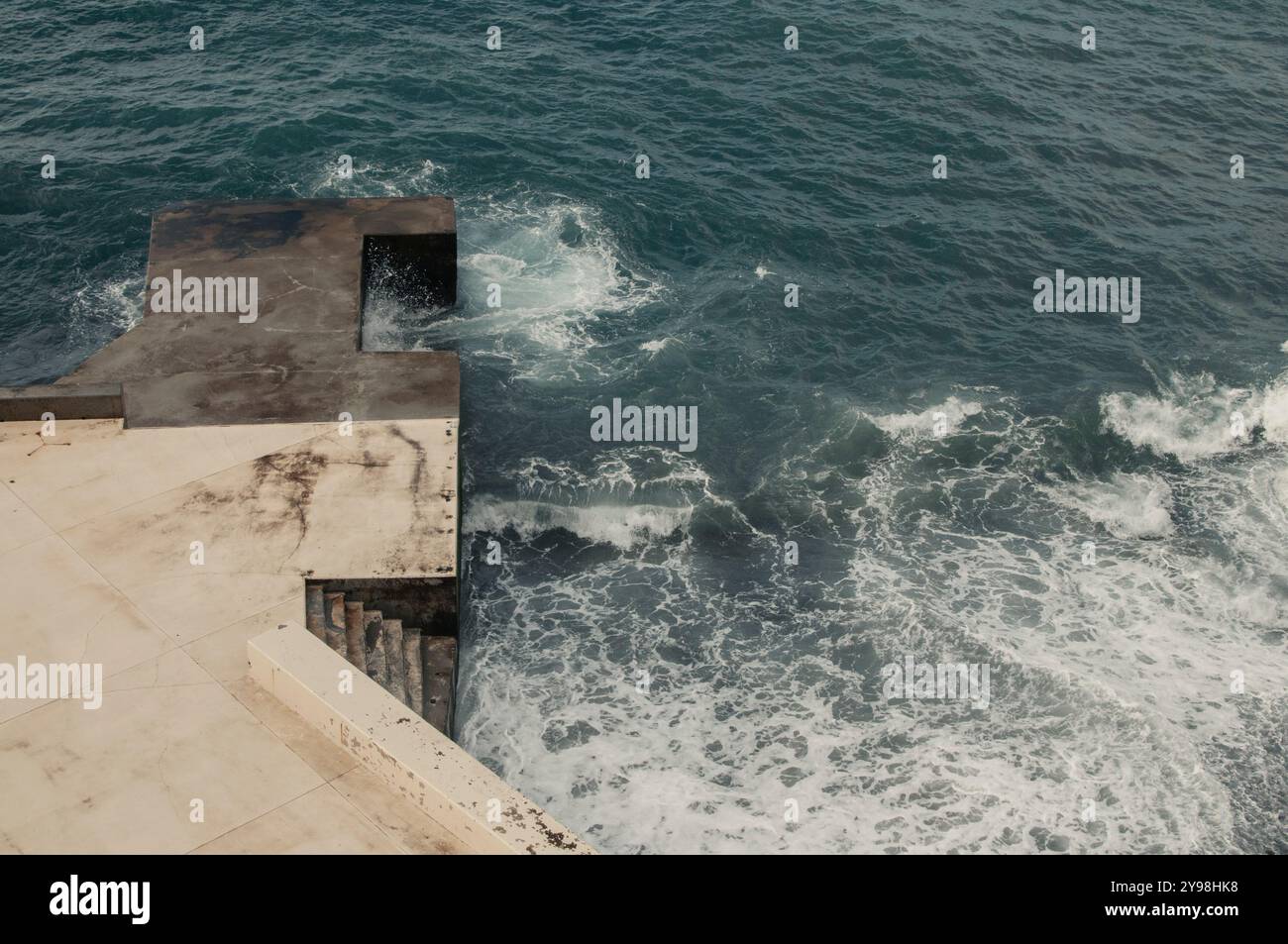 Stretch of the Atlantic Ocean near the Portuguese island of Madeira in ...