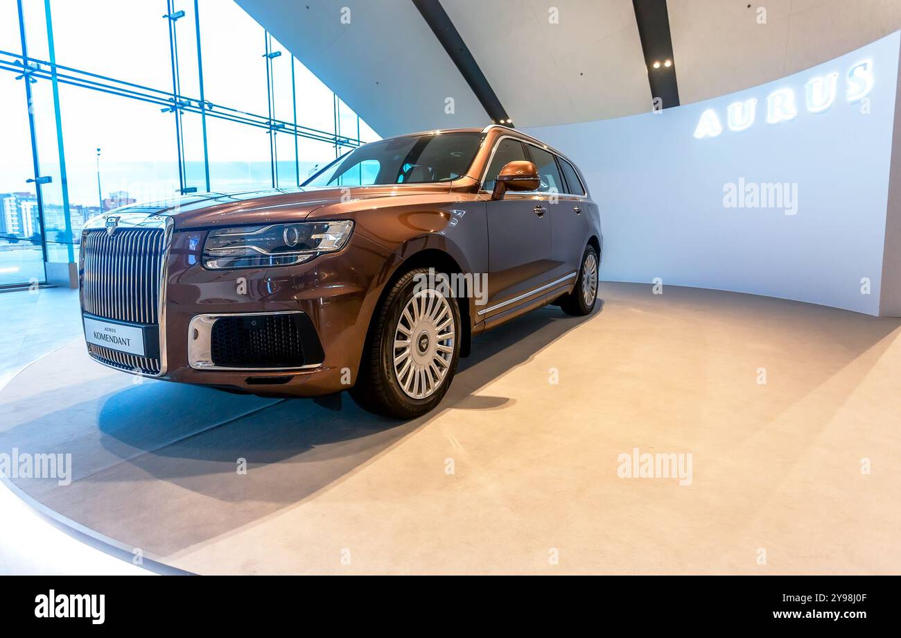 Saint Petersburg, Russia - Septembert 17, 2024: Aurus Komendant is a luxury SUV produced by ...