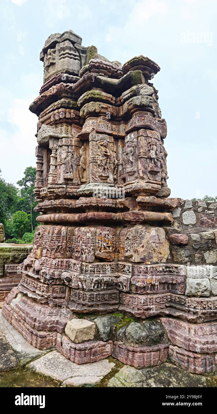 Half-fallen ruined temple in the Kakanpur temple group, 13th-century ...