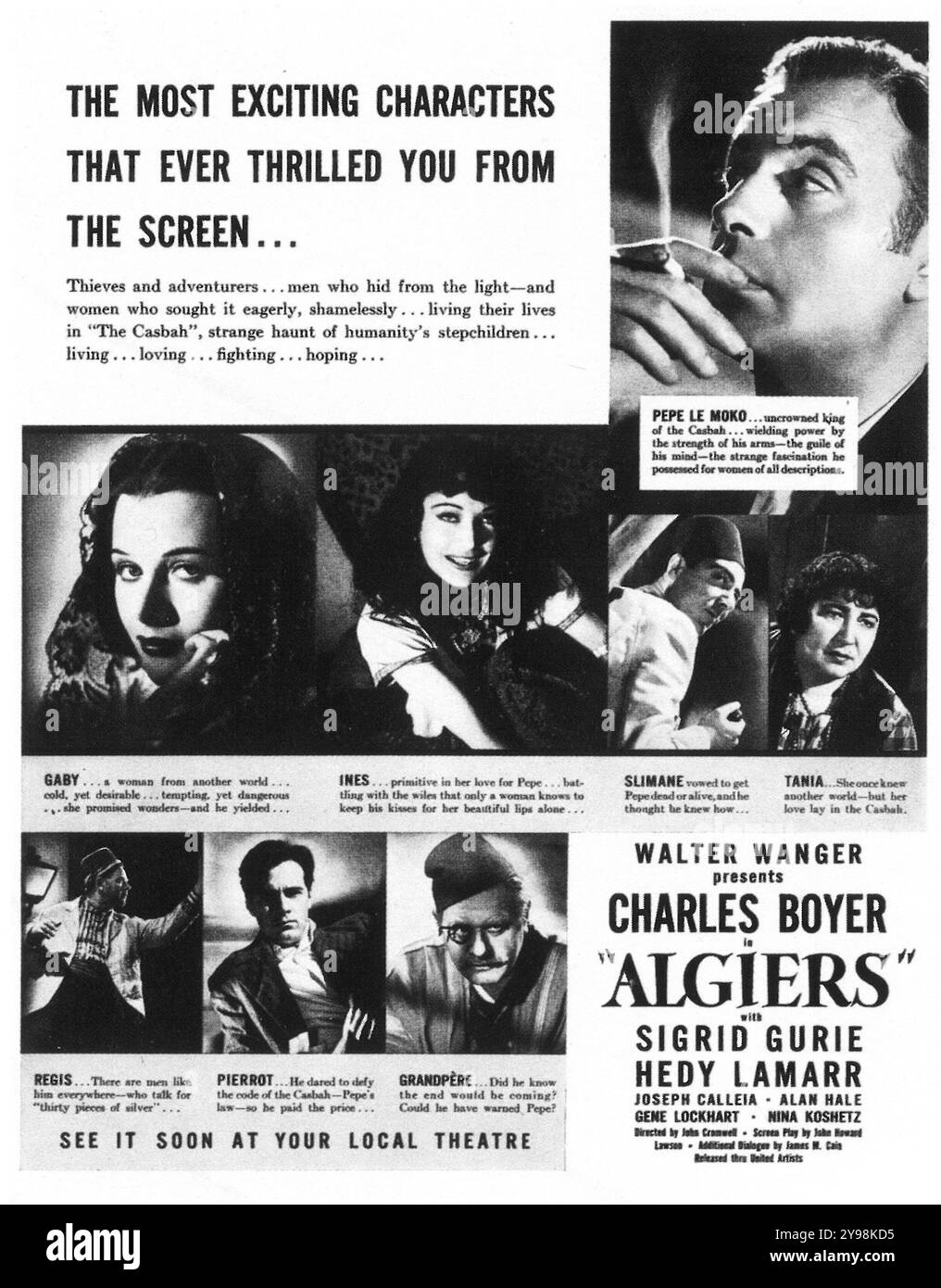 1930s film posters Black and White Stock Photos & Images - Alamy