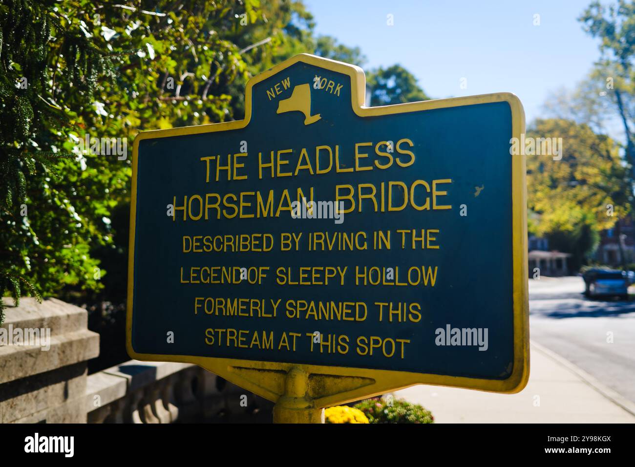 The Headless Horseman Bridge photographed in Broadway, Sleepy Hollow on ...