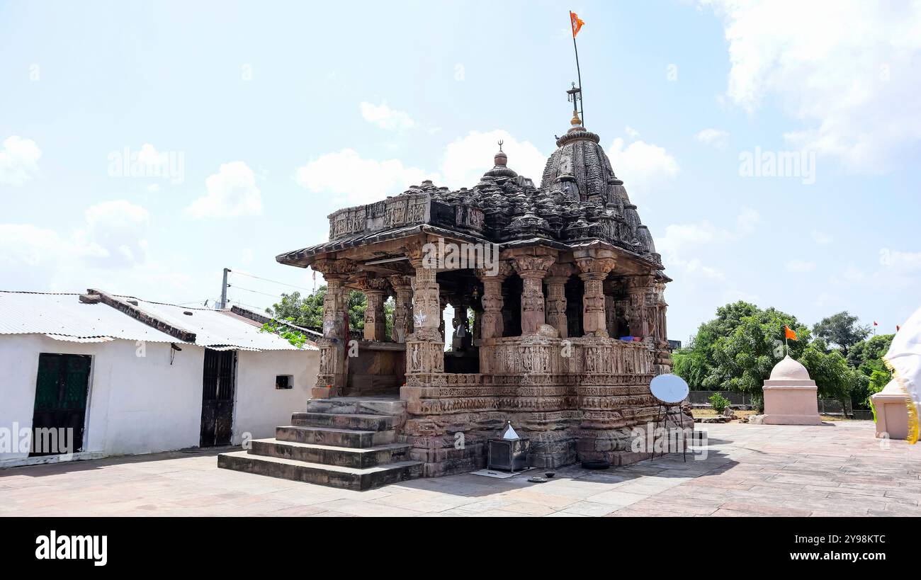 Wide view of Neelkanth Mahadev Temple, an 11th-century monument, Sunak ...