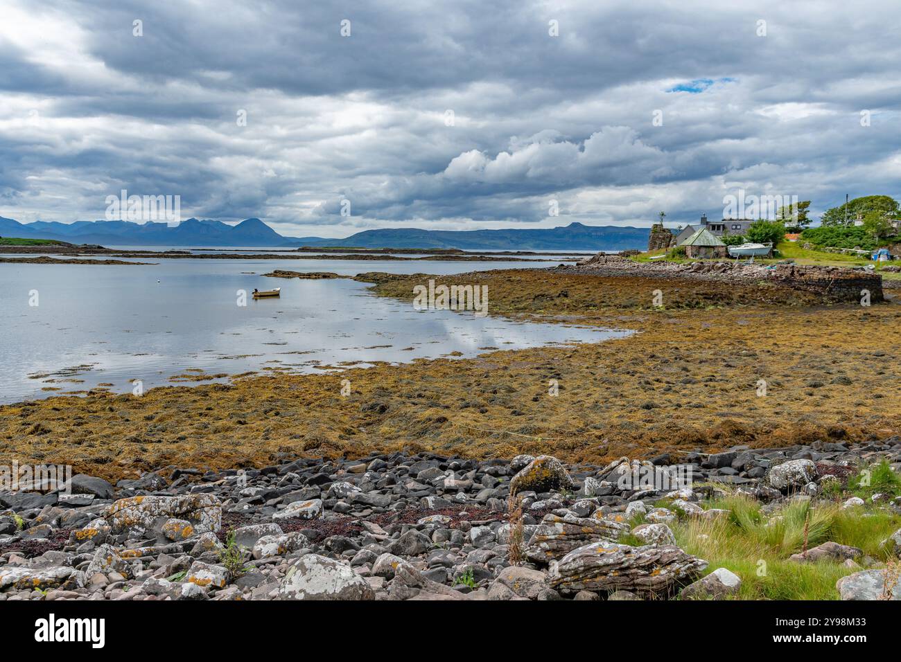 View at Camusterrach, Applecross, Scottish Highlands, UK Stock Photo ...