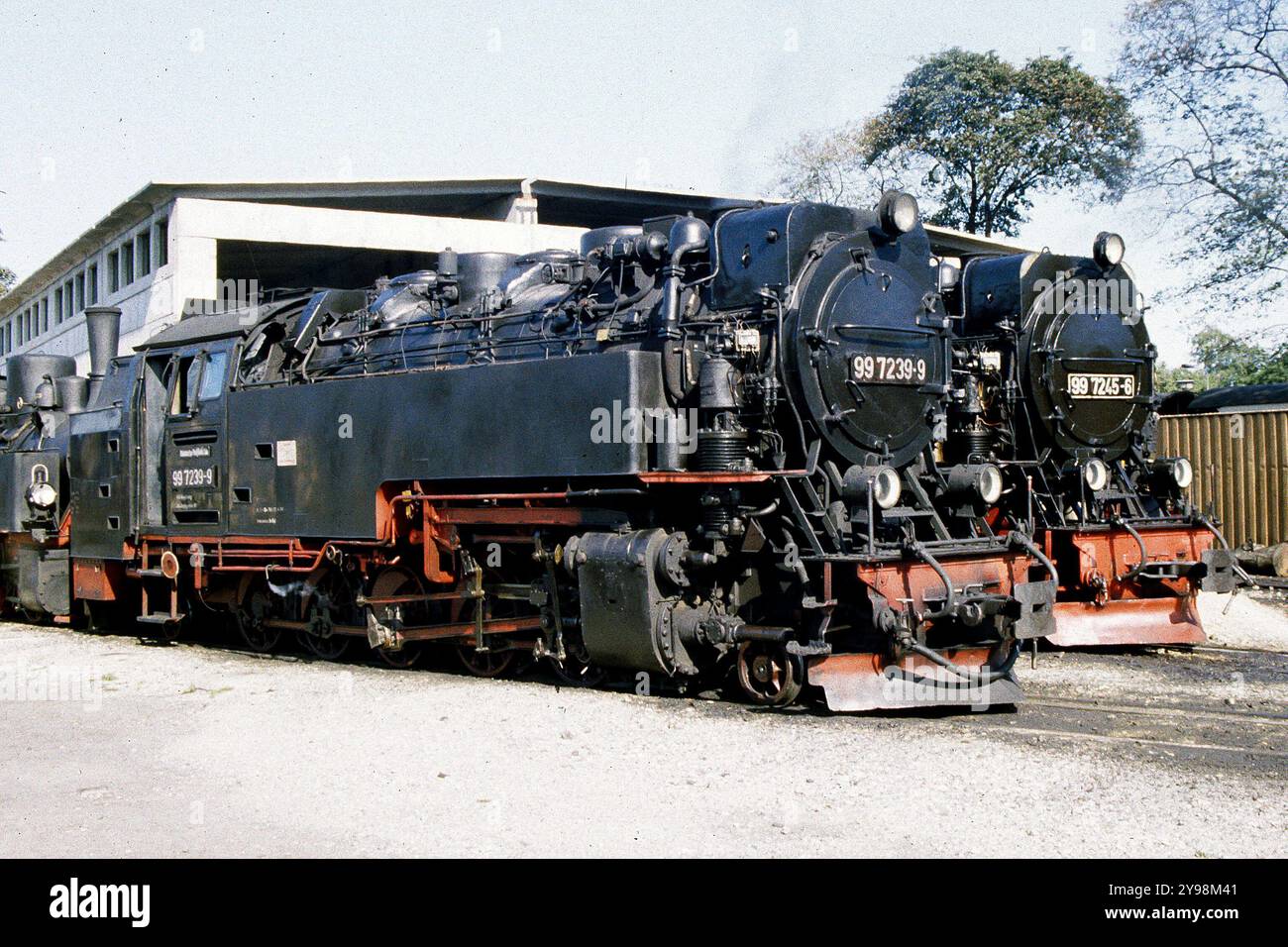 Wernigerode engine shed in 1990 Stock Photo - Alamy