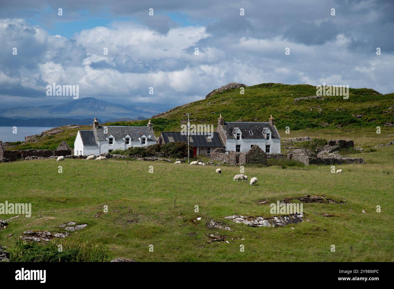 View of Ardban, Applecross peninsular, Applecross, Scottish Highlands ...