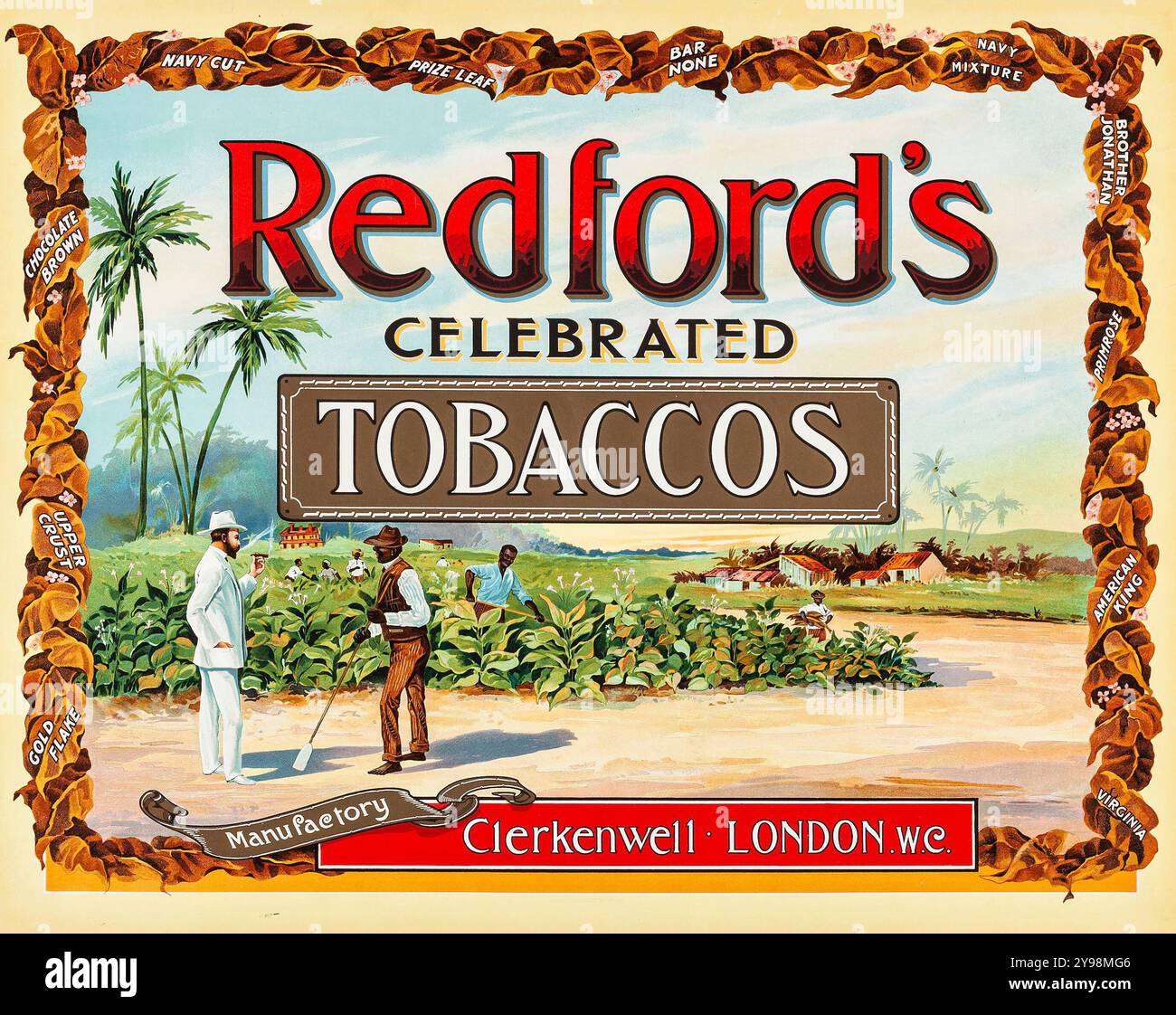 Redford's Celebrated Tobaccos (c. 1920s) Clerkenwell, London - vintage ...