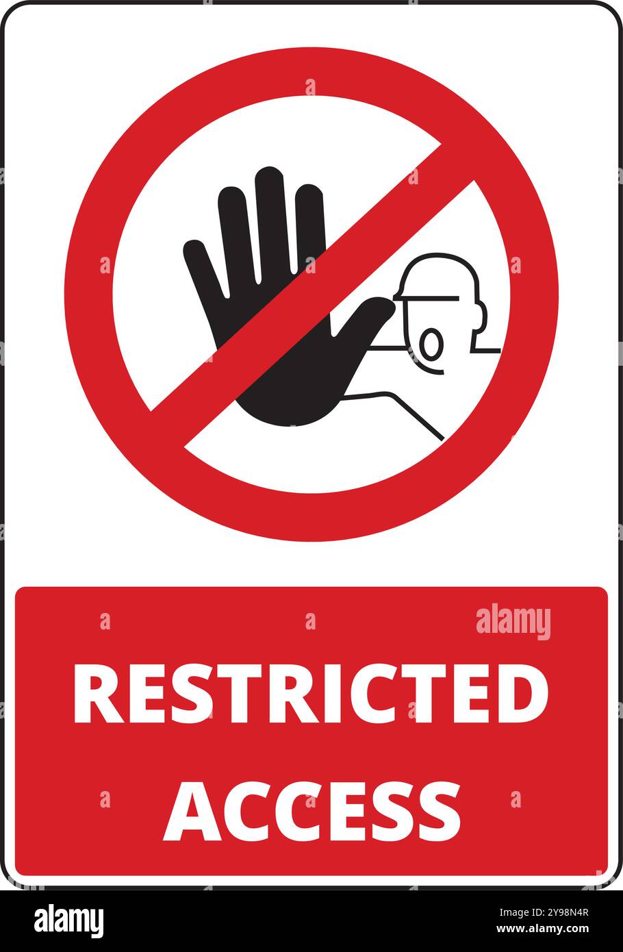 Denied entrance Stock Vector Images - Alamy