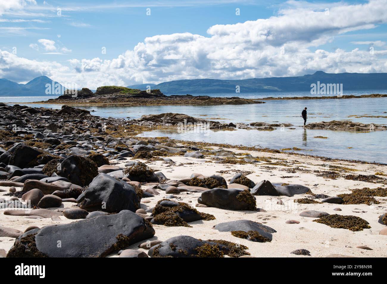 View of Coille Ghillidh beach, Applecross peninsular, Applecross ...