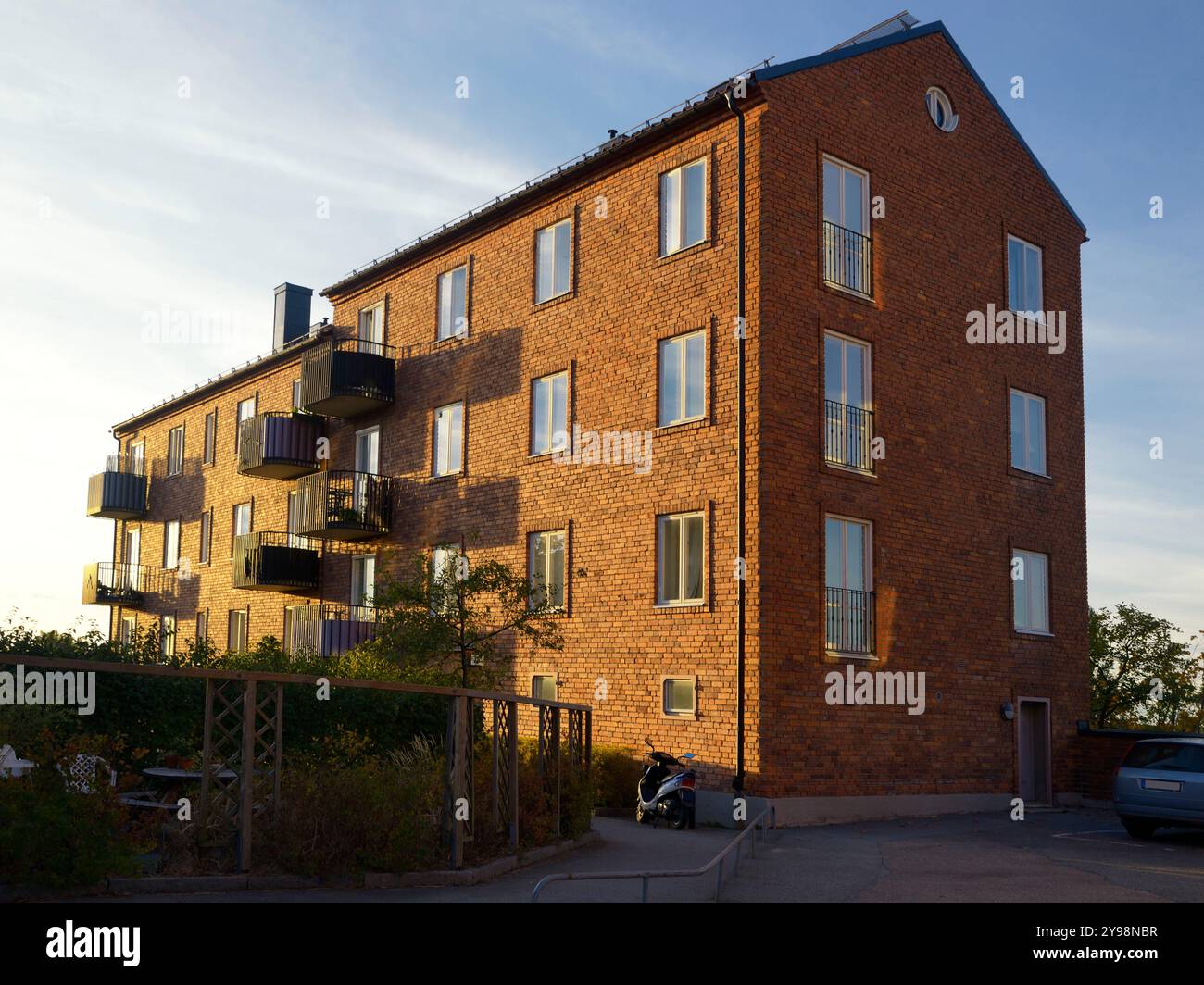Apartment building in Aspudden a southern suburban part of Stockholm ...