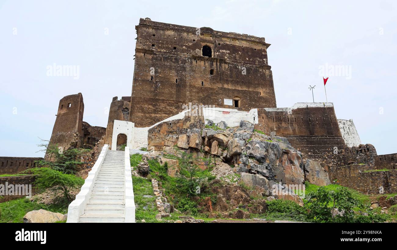 View of the ruined palace of Pratapgadh Fort, a 15th-century fort built ...