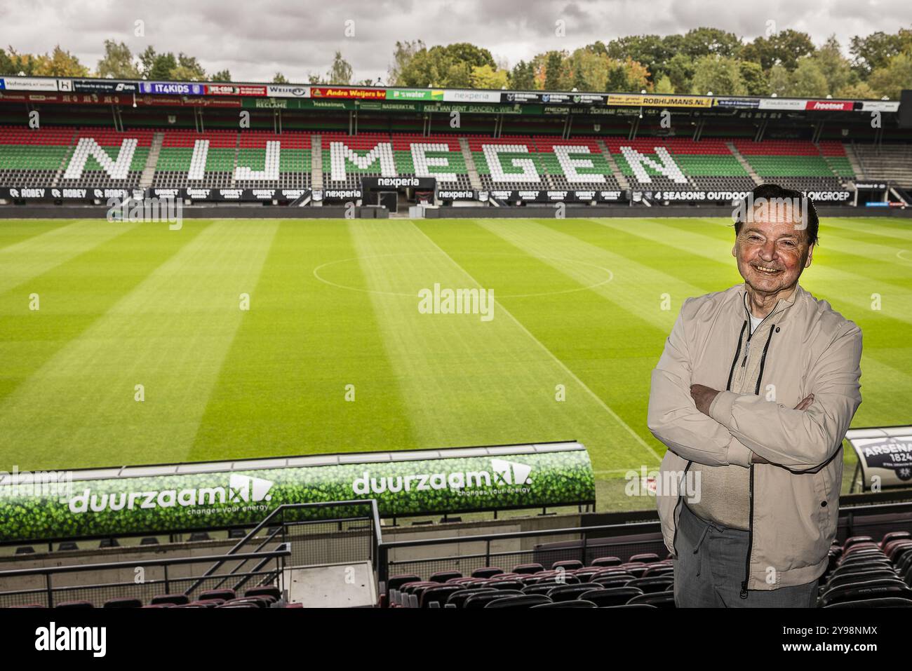 NIJMEGEN, Goffert stadium, NEC Frans Hendriks, sonsor of the century ...