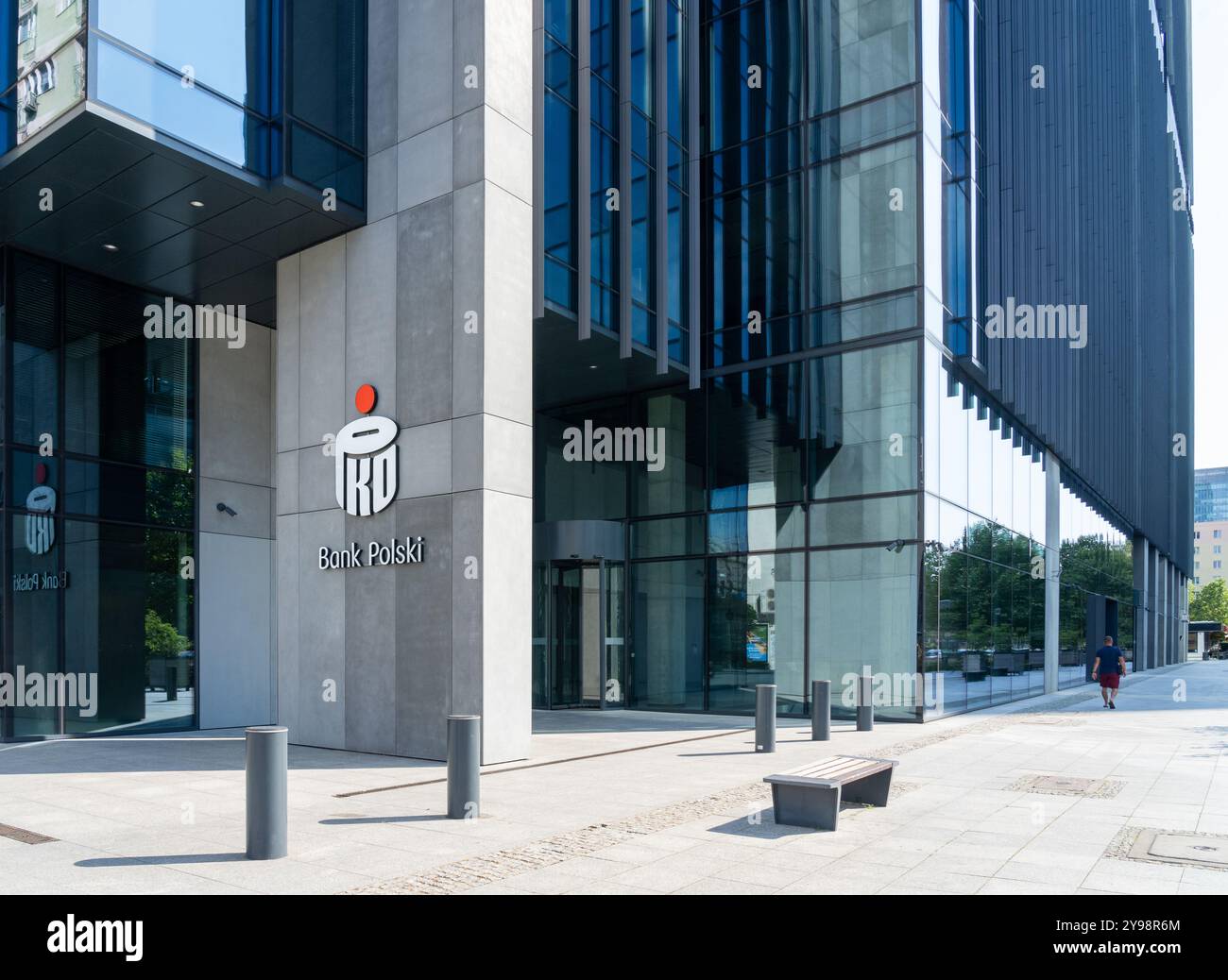 PKO Bank Polski office building in Warsaw, Poland Stock Photo - Alamy