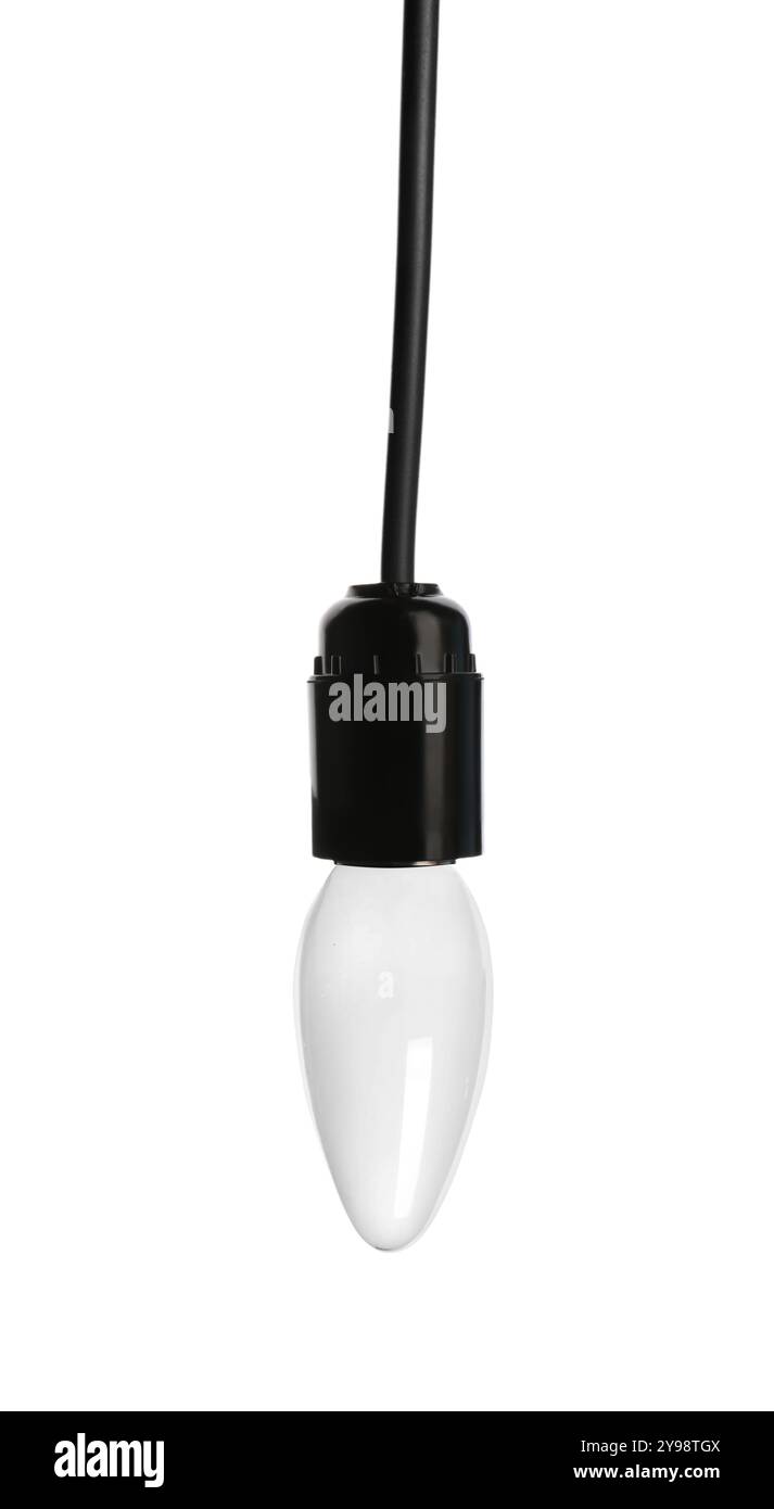 Energy saver bulb and led bulb on white hi-res stock photography and ...