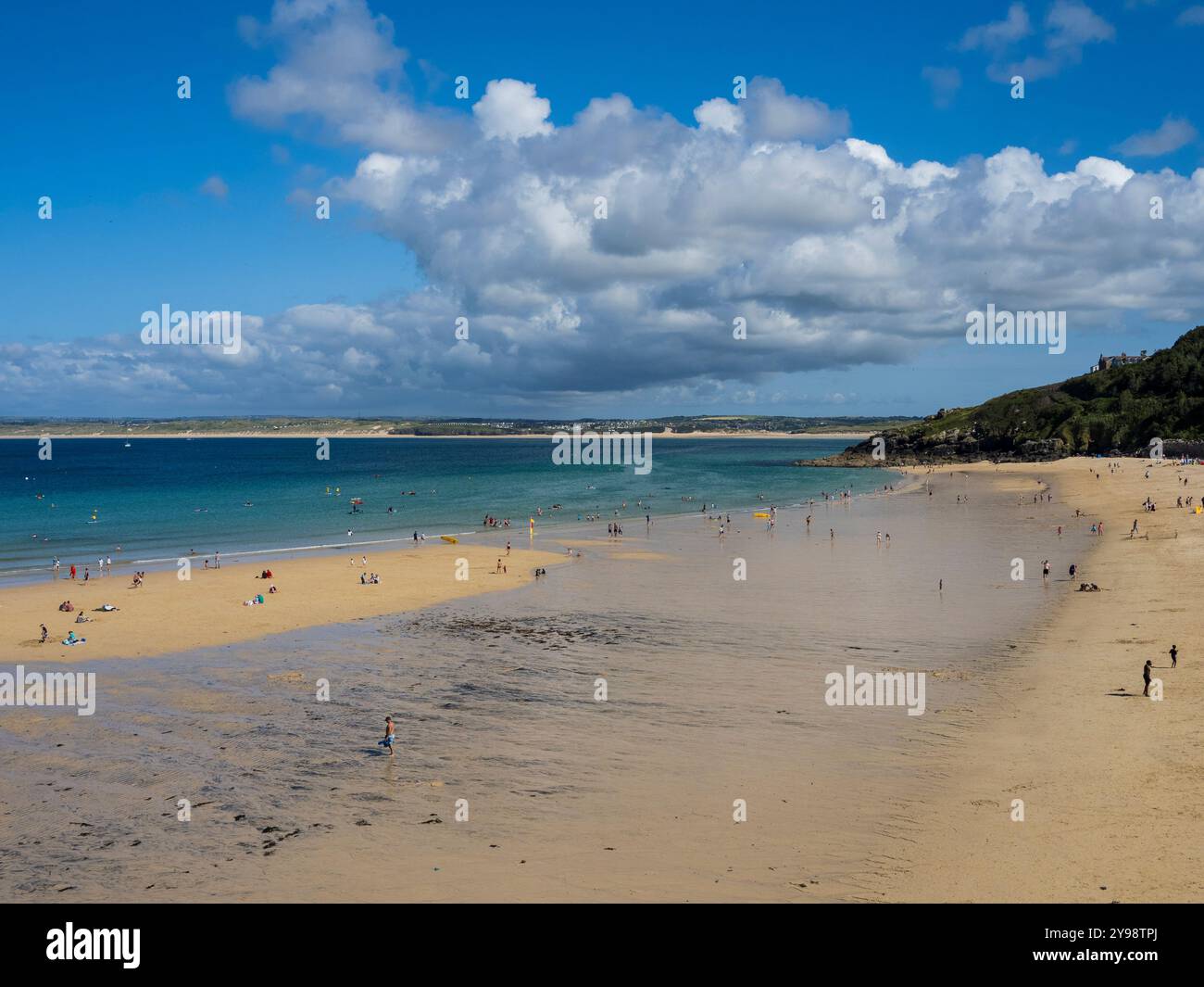 Porthminster Beach, Sandy Beach, St Ives, Cornwall, England, UK, GB ...