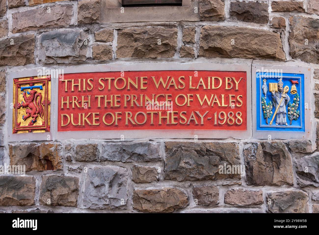 Foundation stone laid by the Prince of Wales in 1988, St Mungo Museum ...