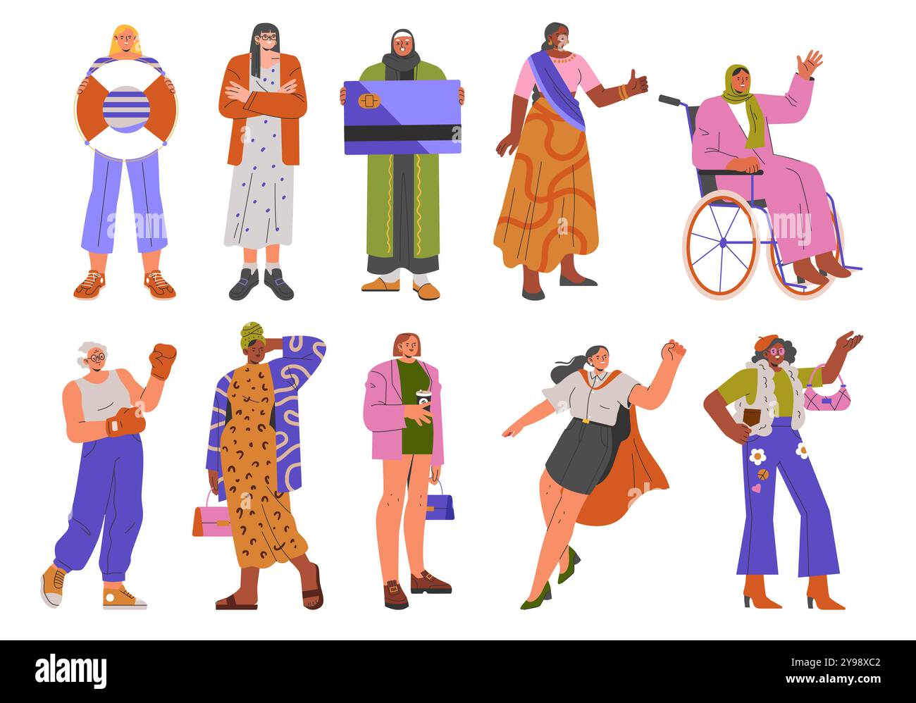 Inclusivity and fashion Stock Vector Images - Alamy