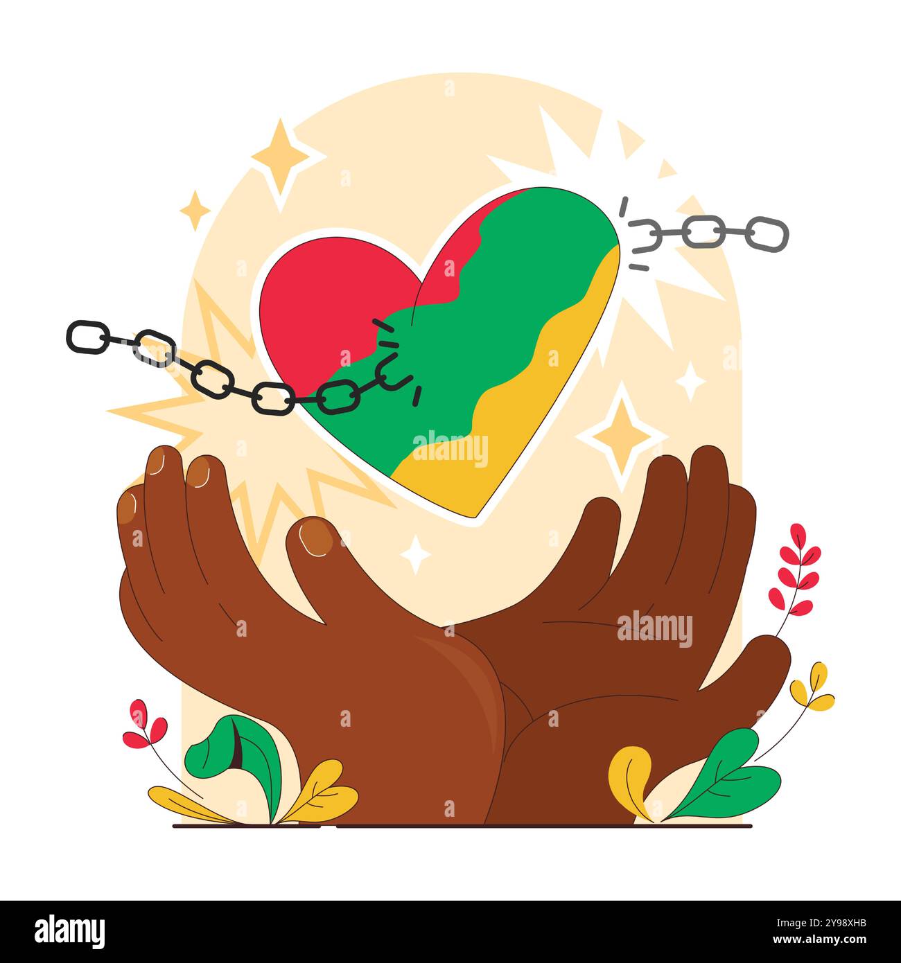 Juneteenth. Independence and emancipation day of black people in USA. Annual holiday ...