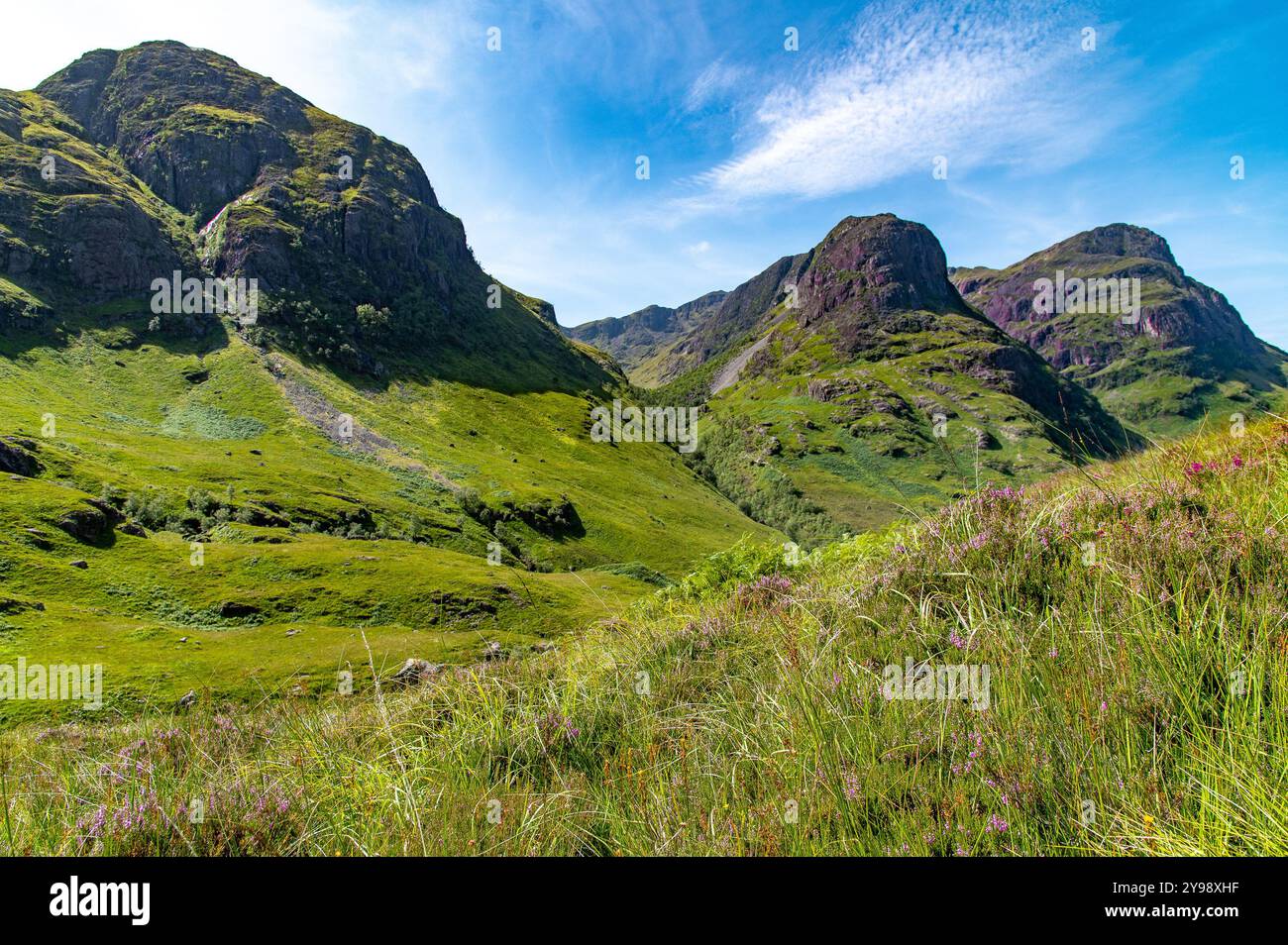 The Three Sisters, Glencoe, Highlands, Scotland, UK. Three ridges on ...