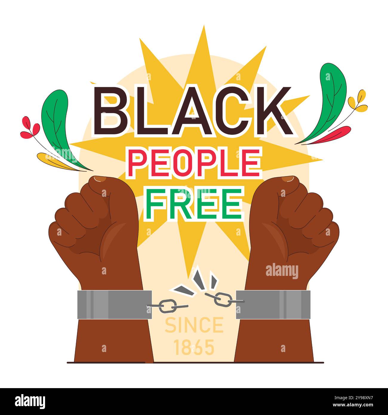 Juneteenth. Independence and emancipation day of black people in USA ...