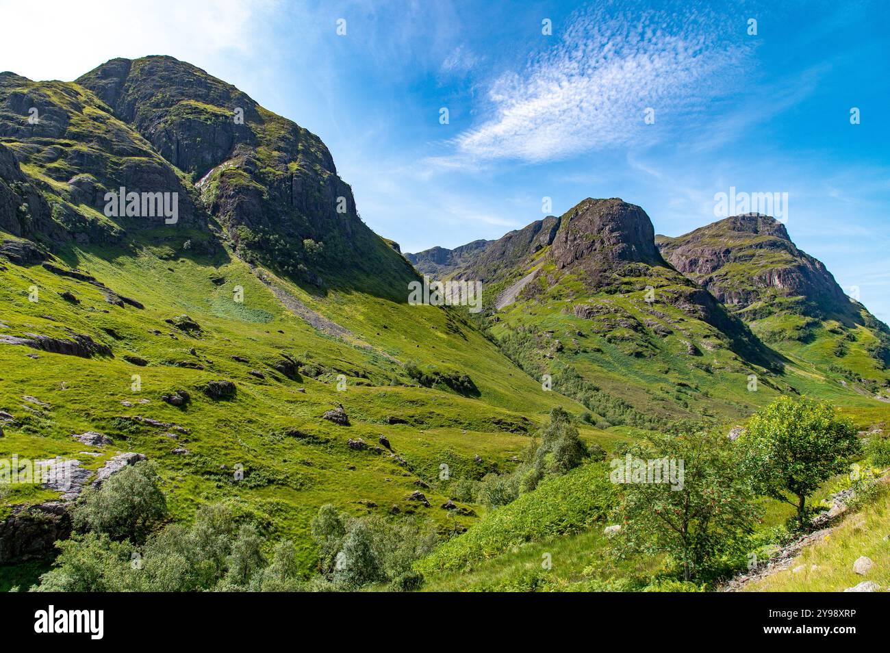 The Three Sisters, Glencoe, Highlands, Scotland, UK. Three ridges on ...