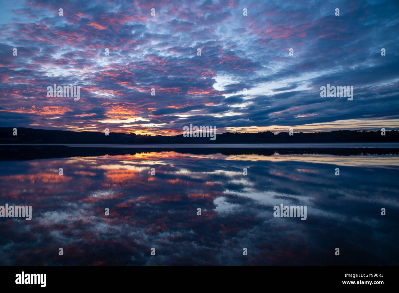 Sunset, New Barns bay, Arnside, Milnthorpe, Cumbria, UK Stock Photo - Alamy