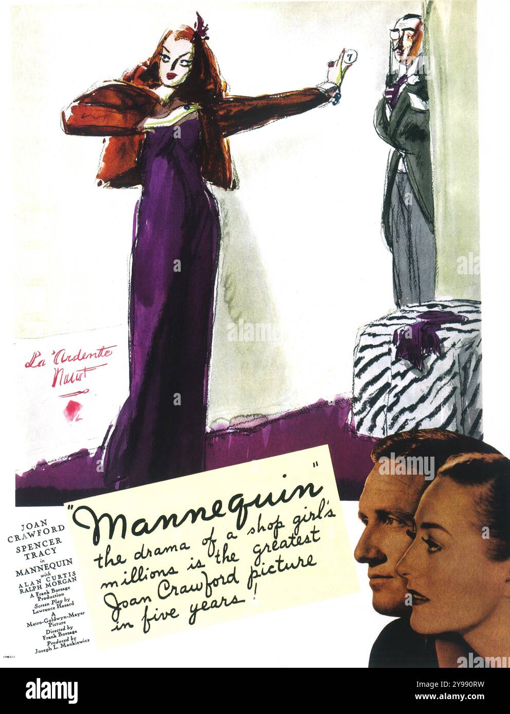 1937 Mannequin film poster - drama directed by Frank Borzage and ...