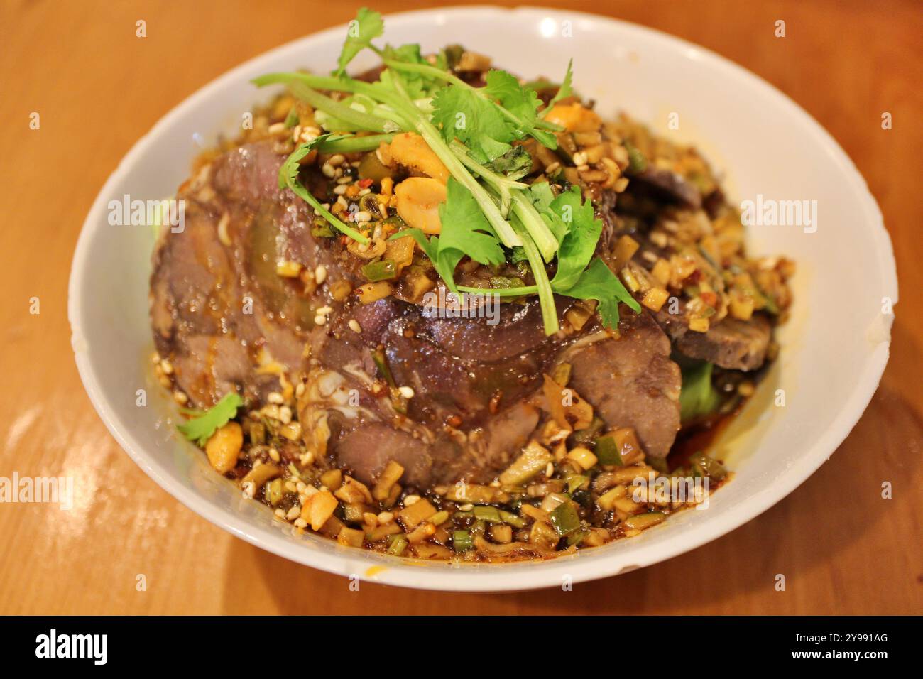 Northeastern Chinese cuisine: drooling lamb Stock Photo - Alamy