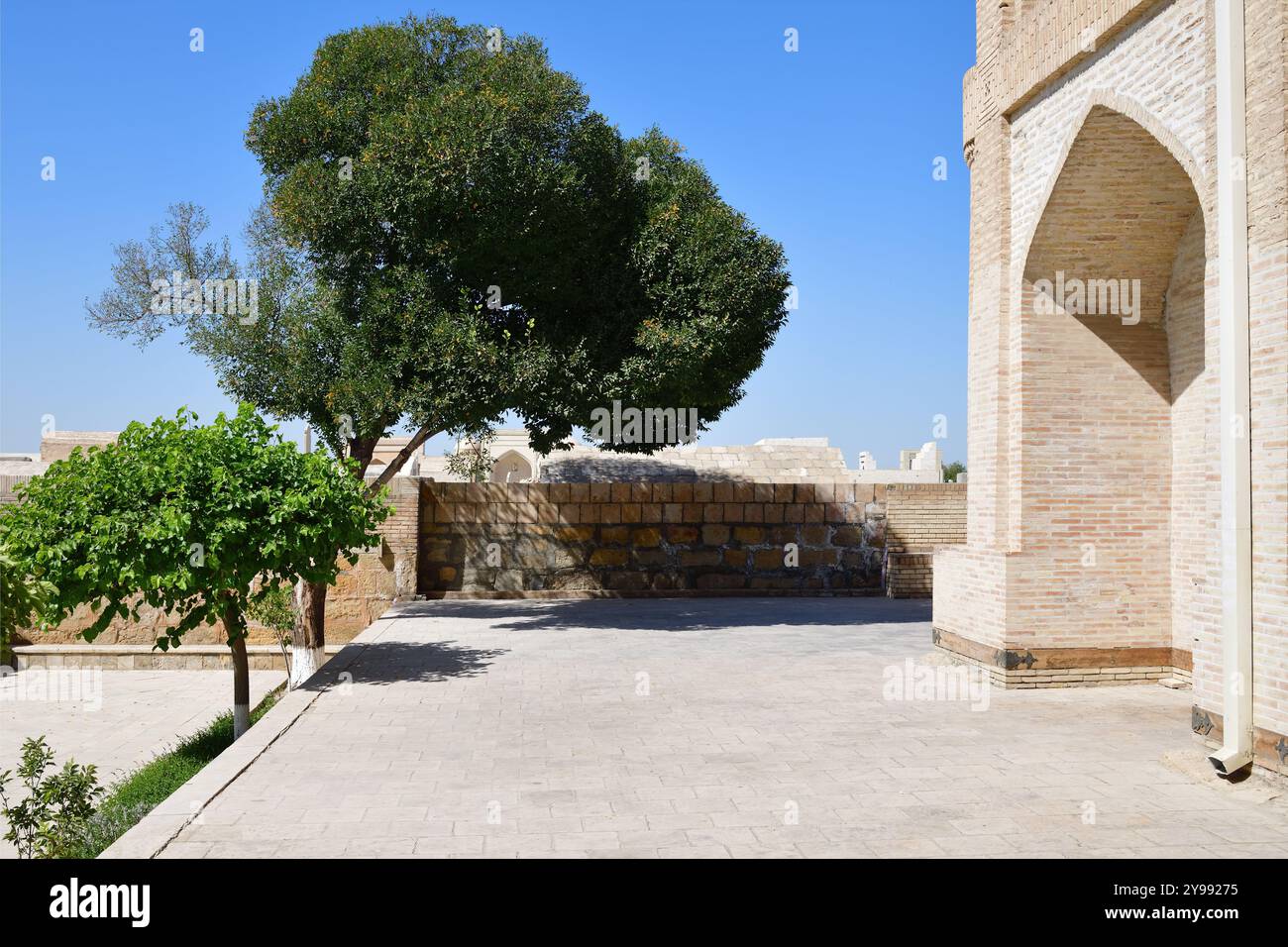 Inside the memorial complex Bahouddin Naqshbandi, built in honor of ...