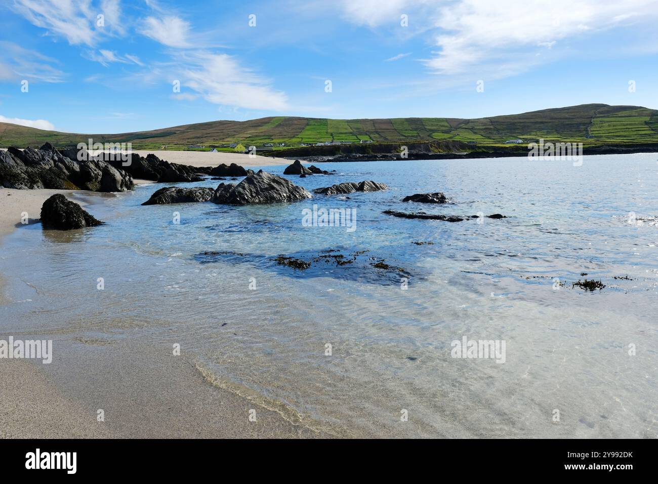 The beach at Ballydonegan, Allihies, on the west coast of County Cork ...