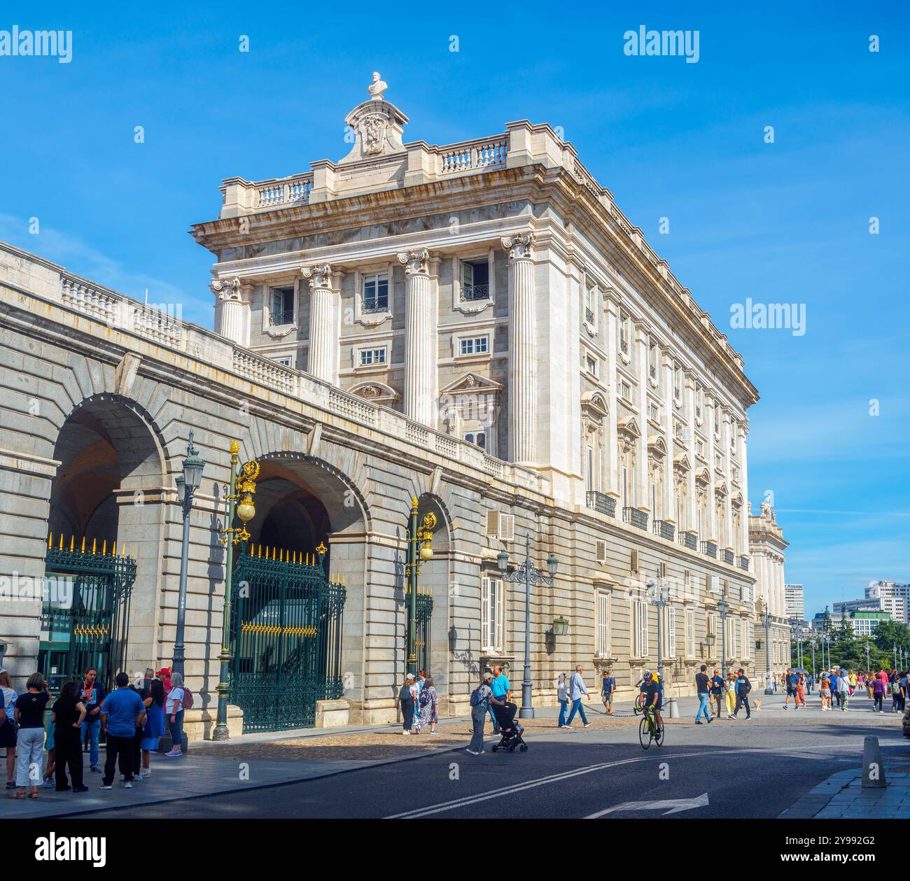 Prince Gate of the Royal Palace of Madrid, Spain Stock Photo - Alamy