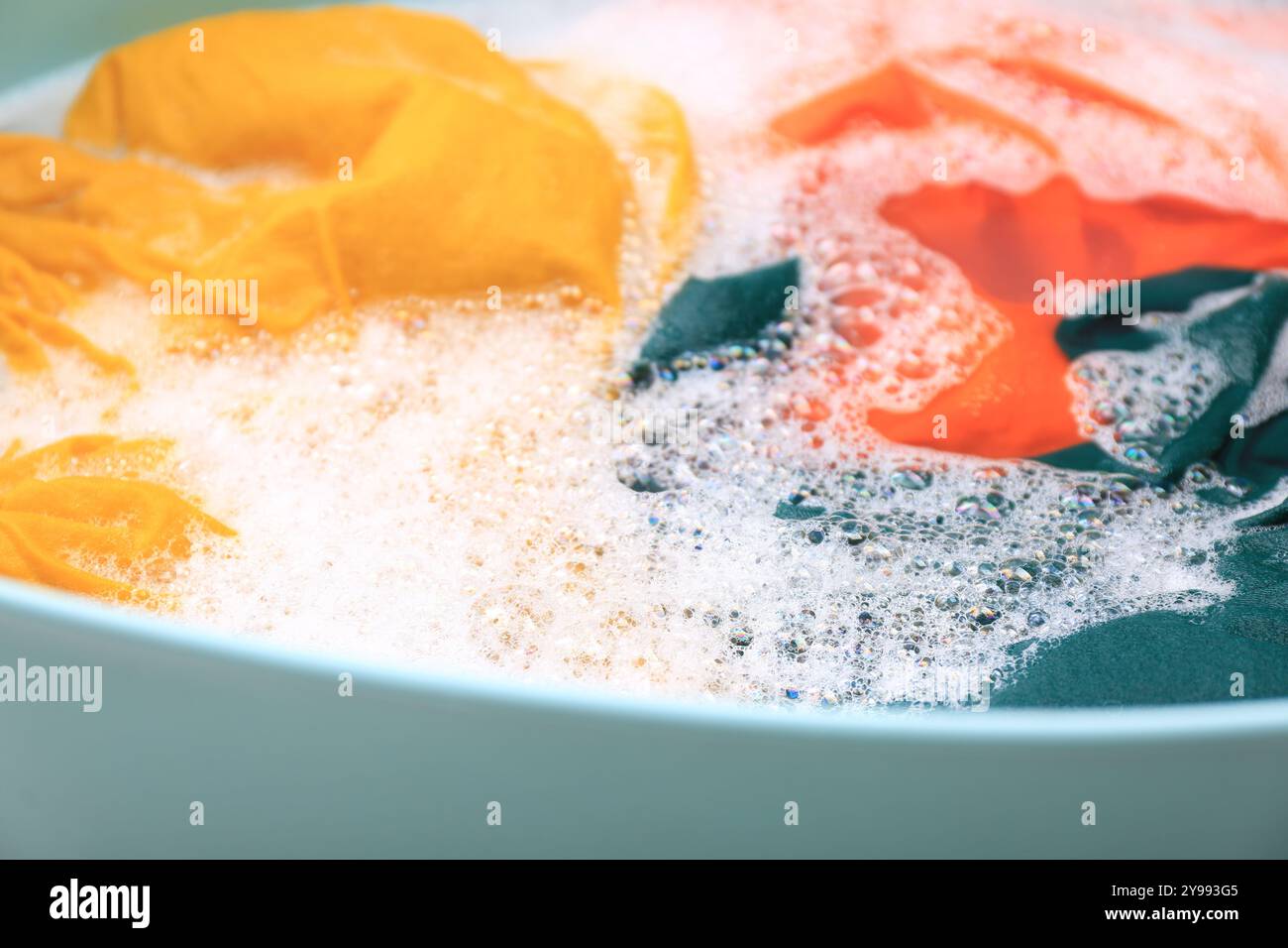 Soap suds laundry clothes hi-res stock photography and images - Alamy