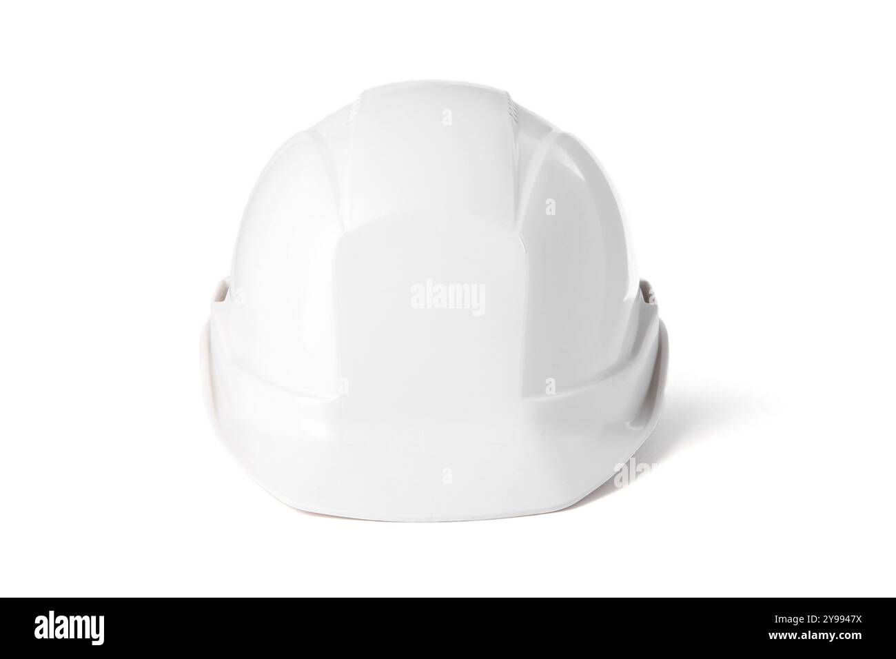 One hard hat isolated on white. Safety equipment Stock Photo - Alamy