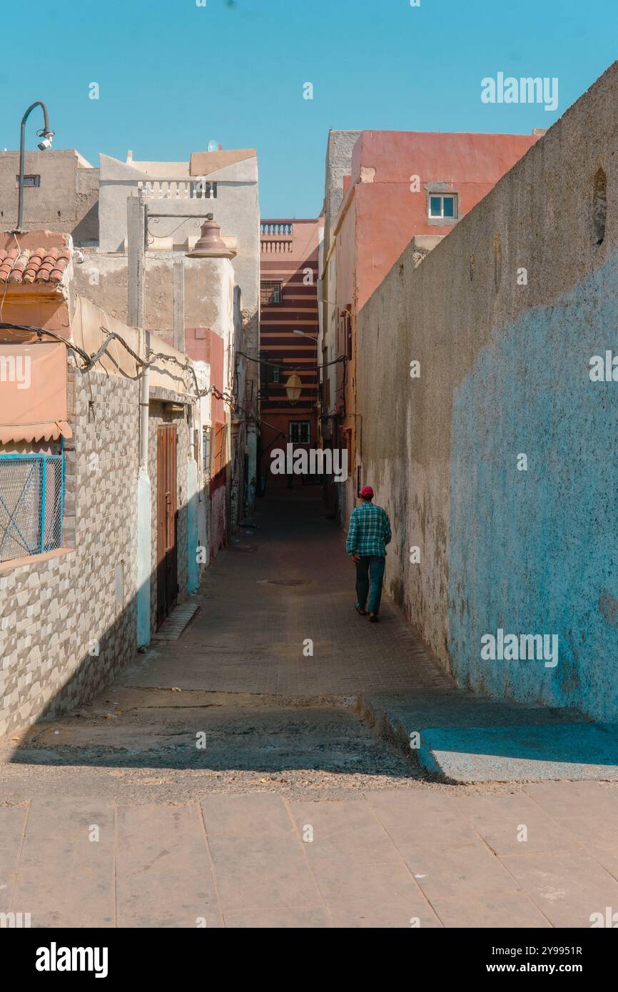 a narrow alley in the ancient Medina at Safi, Morocco Stock Photo - Alamy