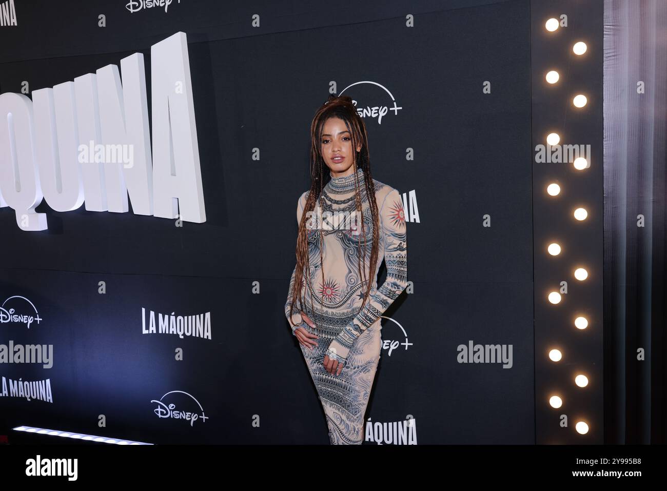 Dariam Coco attending the red carpet of the tv series premiere ‘La Maquina’ by Disney plus at ...