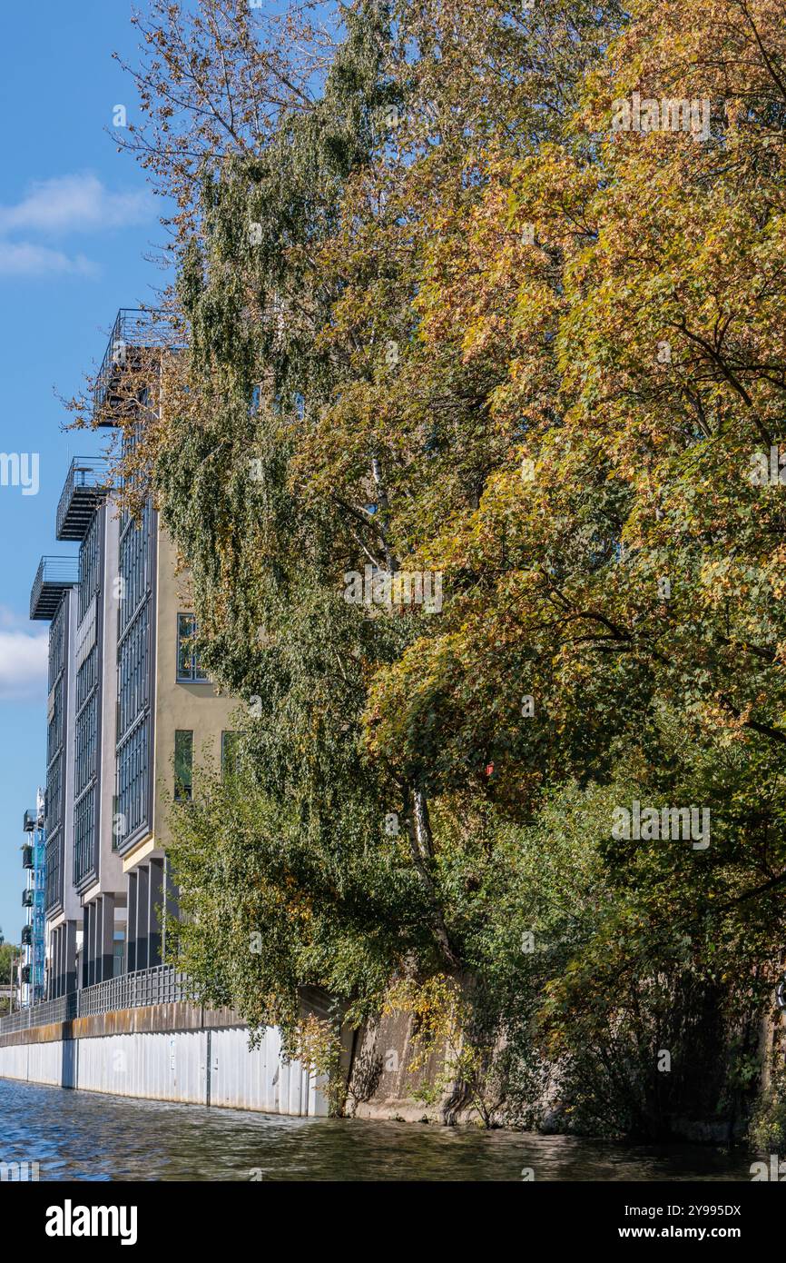 hamburg city at the alster river Stock Photo - Alamy