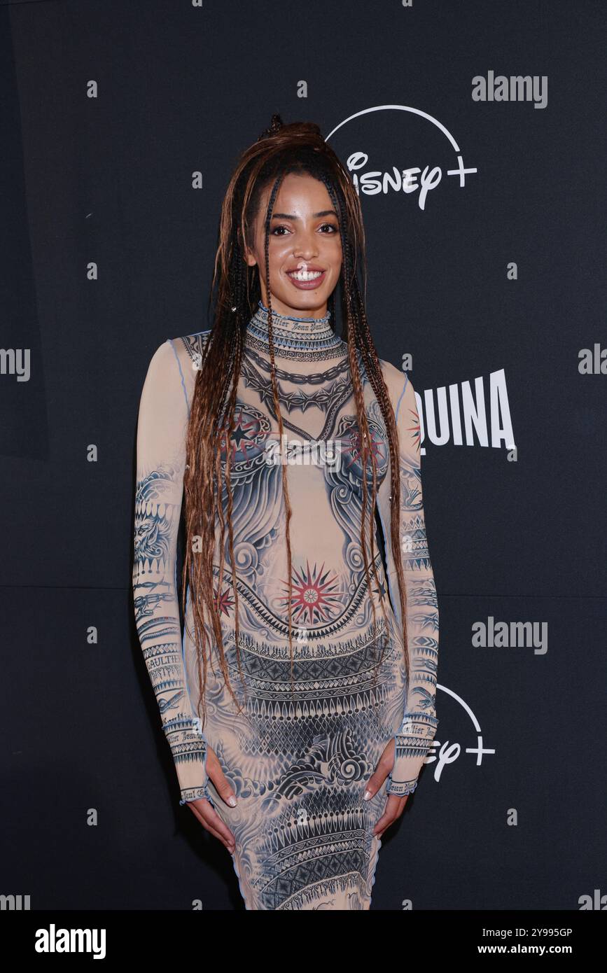 Dariam Coco attending the red carpet of the tv series premiere ‘La Maquina’ by Disney plus at ...