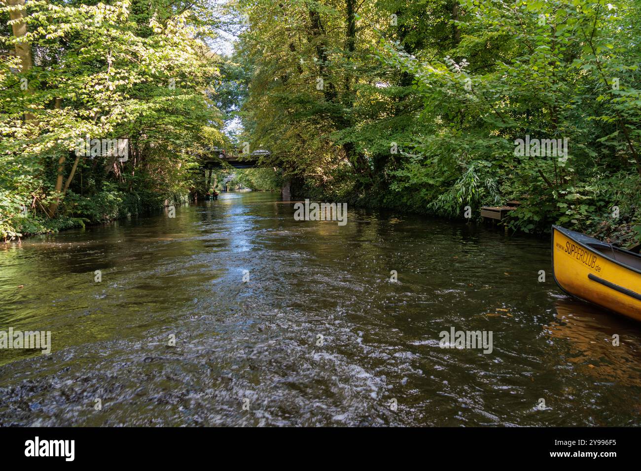 hamburg city at the alster river Stock Photo - Alamy