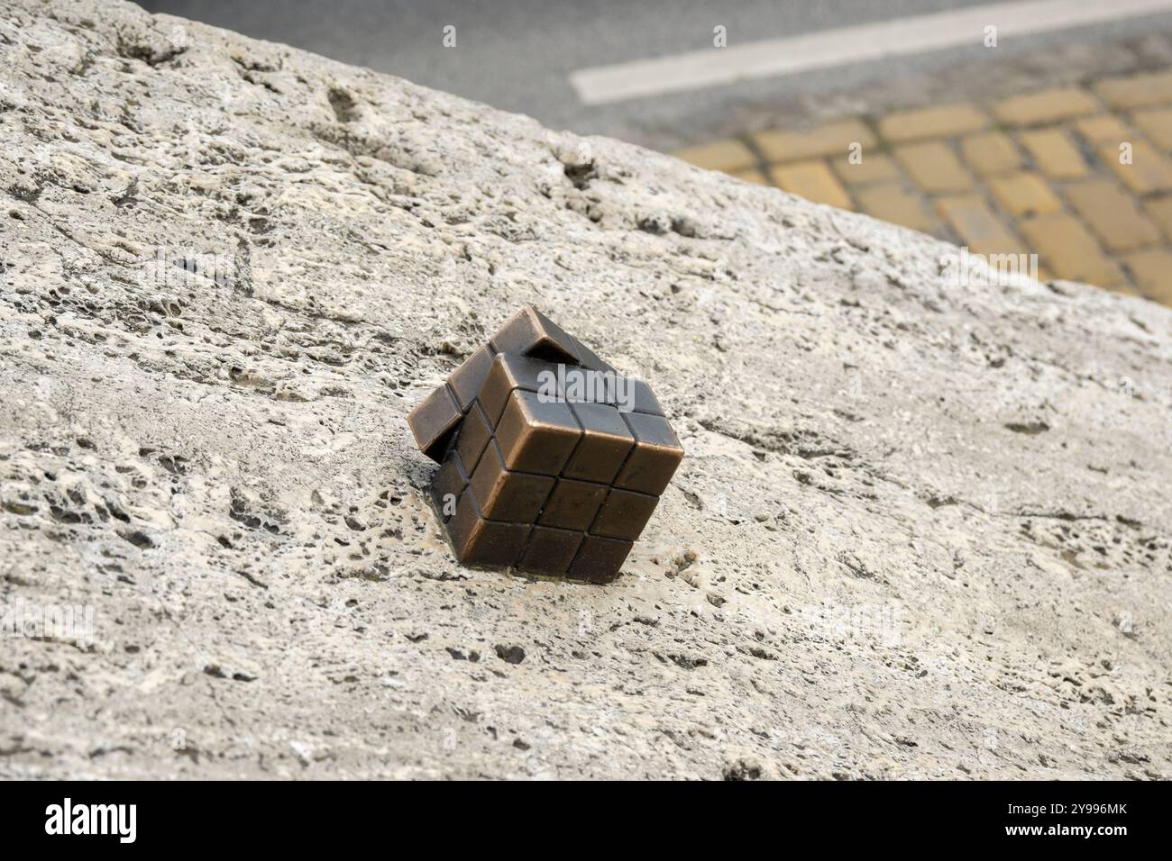 Rubik’s Cube Mini Statue in Budapest, Hungary Stock Photo - Alamy