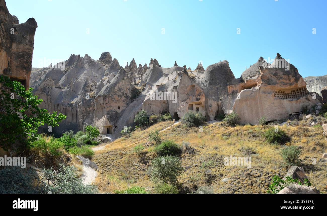 Zelve Valley is in Cappadocia, Turkey Stock Photo - Alamy