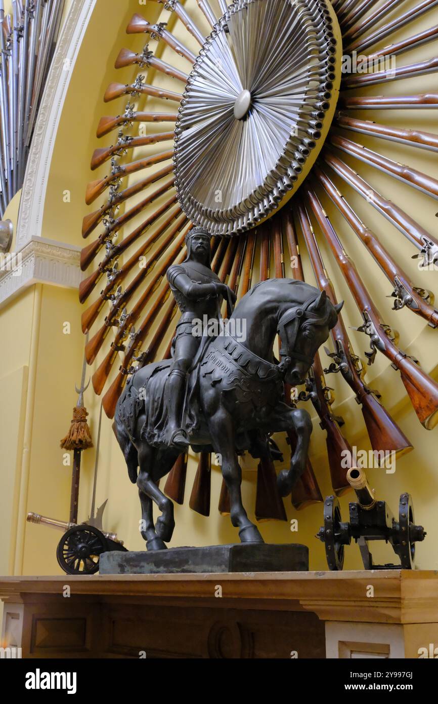 Inveraray Castle Armoury hall, in Argyll and Bute, Scotland, UK Stock ...