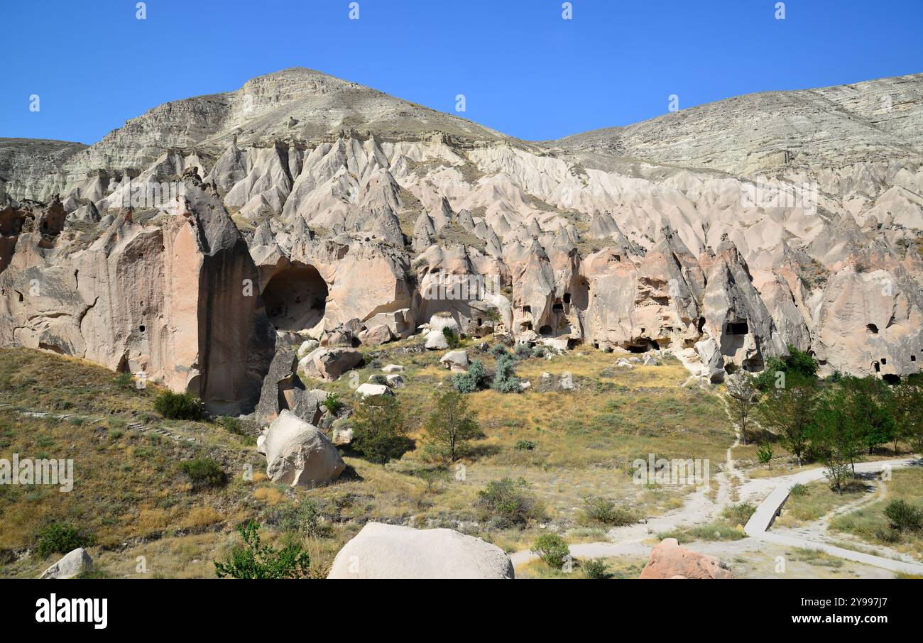 Zelve Valley is in Cappadocia, Turkey Stock Photo - Alamy